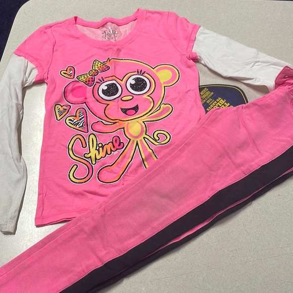 Justice | Matching Sets | Justice Pink Monkey | Poshmark